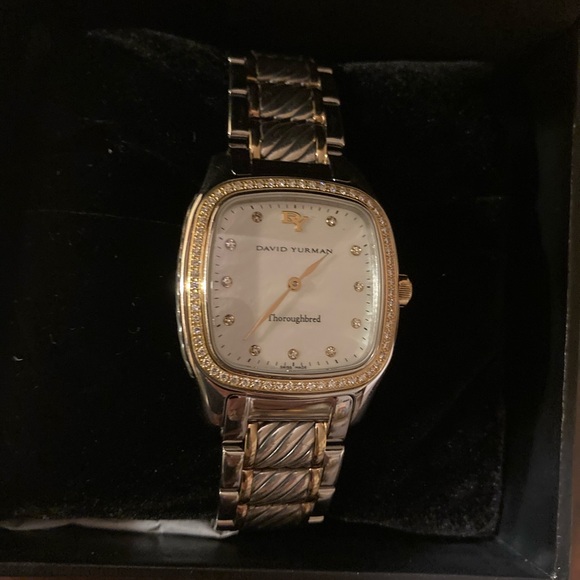 David Yurman | Jewelry | David Yurman Two Tone Watch With Diamond ...